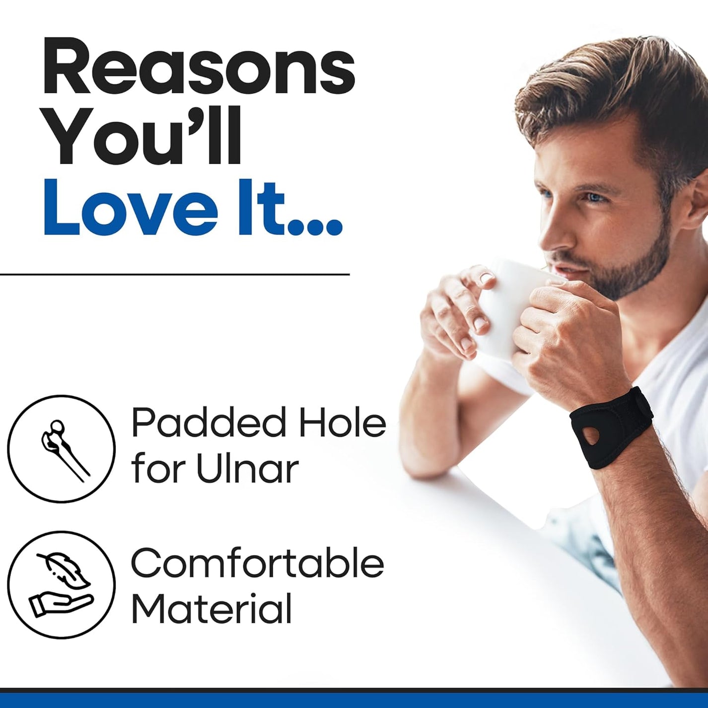 TFCC Wrist Wrap Compression Brace – Ulnar & Carpal Tunnel Support ...