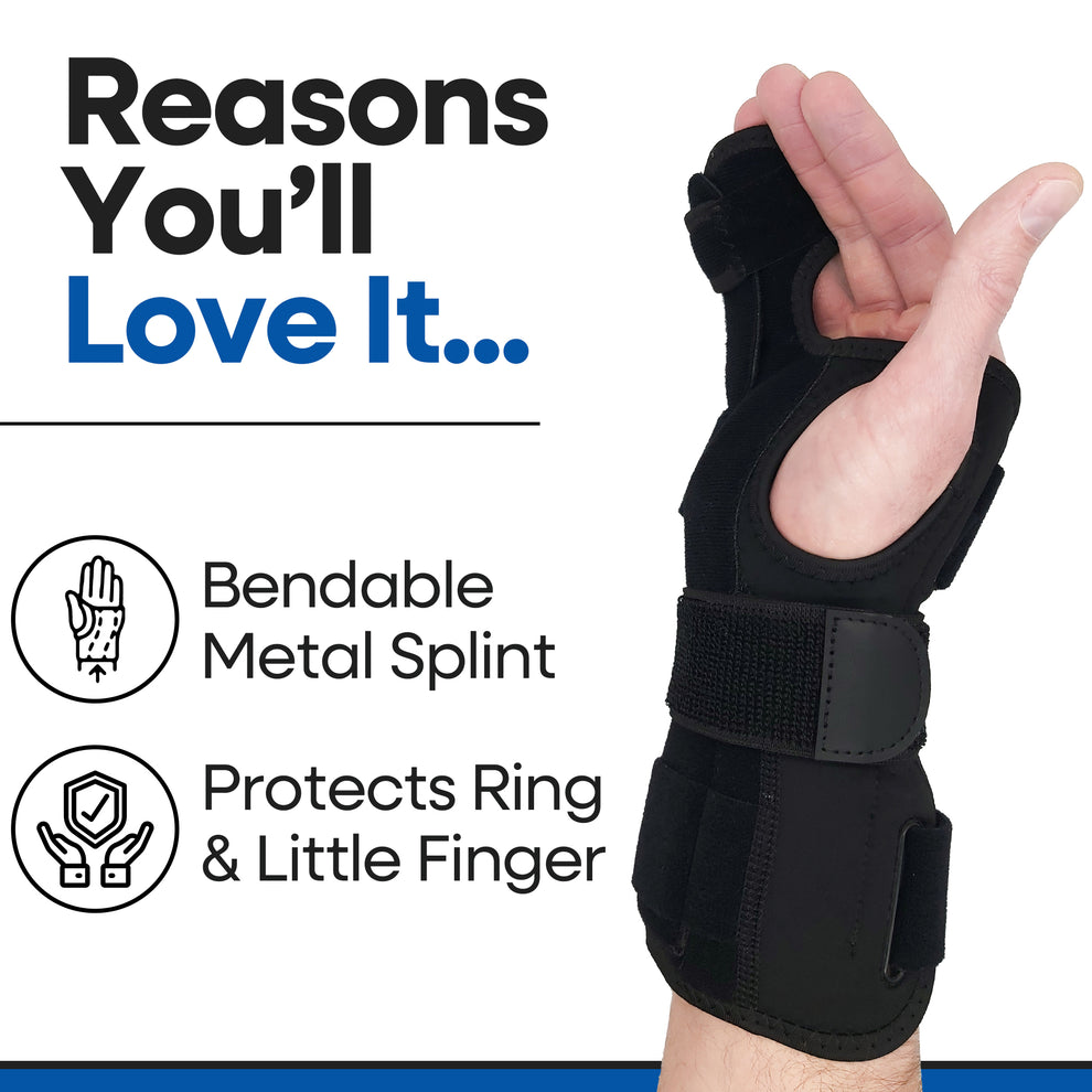 Pinky Finger Splint – Boxer Fracture Hand Brace for Broken Fingers ...